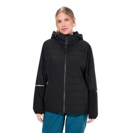 Ulla Popken Funktionsjacke in schwarz | Gr.: 50-52