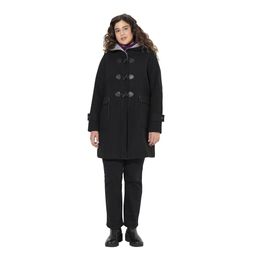 Ulla Popken Mantel in schwarz | Gr.: 50-52