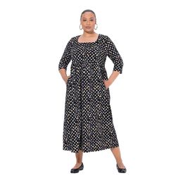 Ulla Popken Kleid in schwarz | Gr.: 62/64