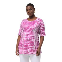 Ulla Popken Shirt in magenta | Gr.: 50-52
