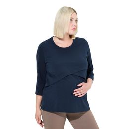 Ulla Popken Shirt in marine | Gr.: 50-52