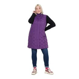 Ulla Popken Weste in lila | Gr.: 46-48
