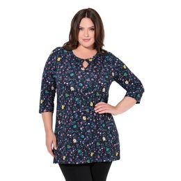 Ulla Popken Longshirt in schwarz | Gr.: 62/64