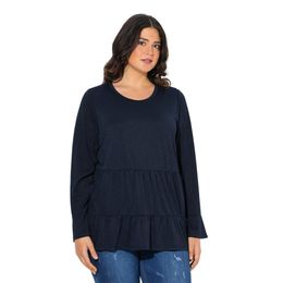 Ulla Popken Shirt in marine | Gr.: 58-60