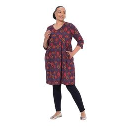 Ulla Popken Kleid in dunkel weinrot | Gr.: 58-60
