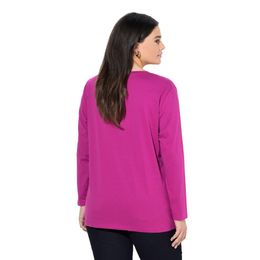 Ulla Popken Shirt in beere | Gr.: 62/64