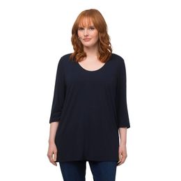 Ulla Popken Shirt in nachtblau | Gr.: 50-52