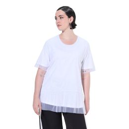 Ulla Popken Shirt in schneewei&szlig; | Gr.: 54-56