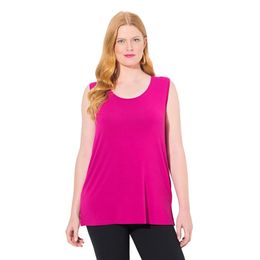 Ulla Popken Strick-Top in magenta | Gr.: 46-48
