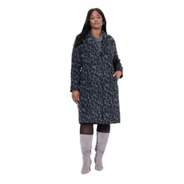 Ulla Popken Mantel in schwarz | Gr.: 58-60
