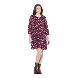 Ulla Popken Kleid in dunkel weinrot | Gr.: 58-60