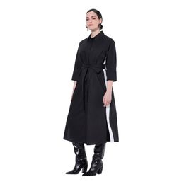 Ulla Popken Midikleid in schwarz | Gr.: 50-52