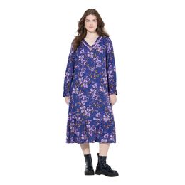 Ulla Popken Kleid in dunkelblau | Gr.: 42-44