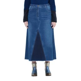 Ulla Popken Rock in blue denim | Gr.: 58 - Normalgröße