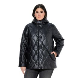 Ulla Popken Steppjacke in schwarz | Gr.: 46-48