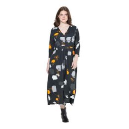 Ulla Popken Jerseykleid in schwarz | Gr.: 54-56