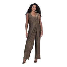 Ulla Popken Hose in gold | Gr.: 48 - Normalgr&ouml;&szlig;e