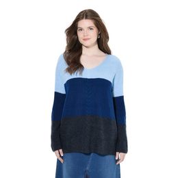 Ulla Popken Pullover in marine | Gr.: 54-56