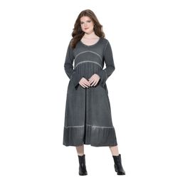 Ulla Popken Jerseykleid in graphitgrau | Gr.: 54-56