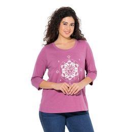 Ulla Popken Shirt in dunkle rose | Gr.: 46-48