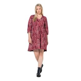 Ulla Popken Jerseykleid in klassisch Pflaume | Gr.: 42-44