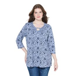 Ulla Popken Shirt in hellblau | Gr.: 50-52
