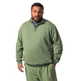 Men Plus Sweatjacke in salbeigr&uuml;n | Gr.: 52/54