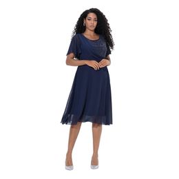 Ulla Popken Midikleid in marine | Gr.: 54 - Normalgr&ouml;&szlig;e