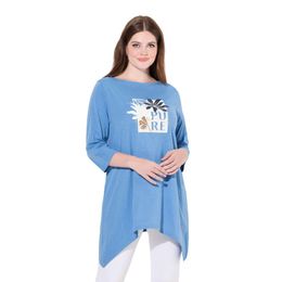 Ulla Popken Longshirt in helle kornblume | Gr.: 50-52