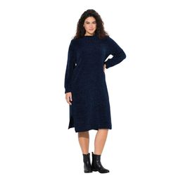 Ulla Popken Strickkleid in tintenblau | Gr.: 50-52