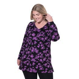 Ulla Popken Longshirt in violett | Gr.: 58-60