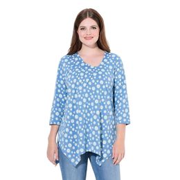Ulla Popken Longshirt in helle kornblume | Gr.: 46-48