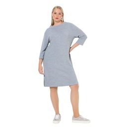 Ulla Popken Kleid in silver melange | Gr.: 46-48