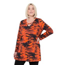 Ulla Popken Longshirt in dunkel weinrot | Gr.: 66-68