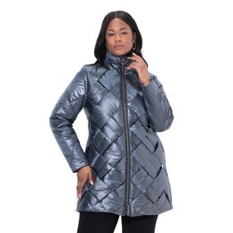 Ulla Popken Steppjacke in graphitgrau | Gr.: 54-56