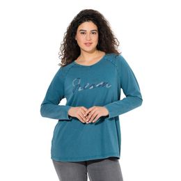 Ulla Popken Shirt in petrol | Gr.: 54-56