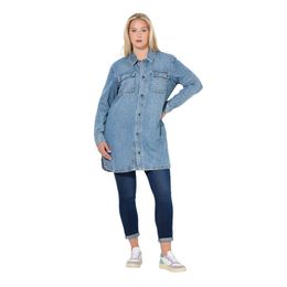 Ulla Popken Jeansjacke in mid blue denim | Gr.: 46-48