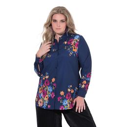 MIAMODA Hemdbluse in dunkelblau | Gr.: 50