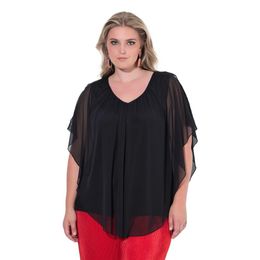 MIAMODA Bluse in schwarz | Gr.: 46-48