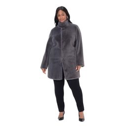 Ulla Popken Mantel in grau | Gr.: 54-56