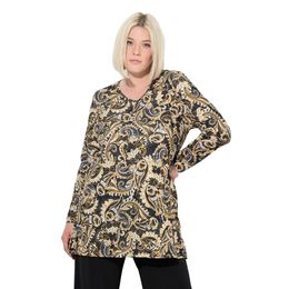 Ulla Popken Longshirt in schwarz | Gr.: 50-52