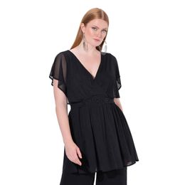Ulla Popken Tunika in schwarz | Gr.: 54-56