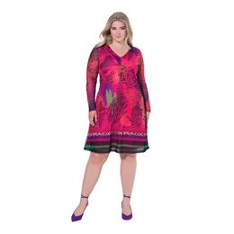 MIAMODA Kleid in neon berry | Gr.: 50
