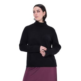 Ulla Popken Pullover in schwarz | Gr.: 42-44