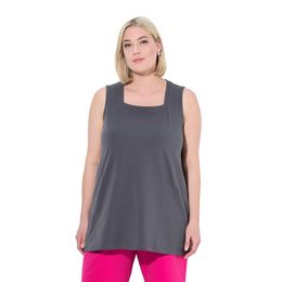 Ulla Popken Longshirt in graphitgrau | Gr.: 46-48
