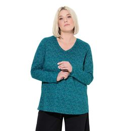 Ulla Popken Longshirt in meer blau | Gr.: 58-60