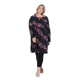 Ulla Popken Midikleid in schwarz | Gr.: 62/64