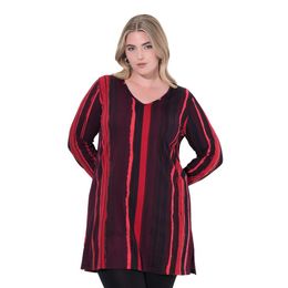 Ulla Popken Longshirt in rubinrot | Gr.: 66-68