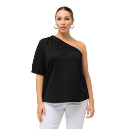 Ulla Popken Shirt in schwarz | Gr.: 62/64