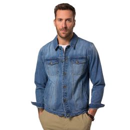 JP1880 &Uuml;bergangsjacke in mattes jeansblau | Gr.: 6XL
